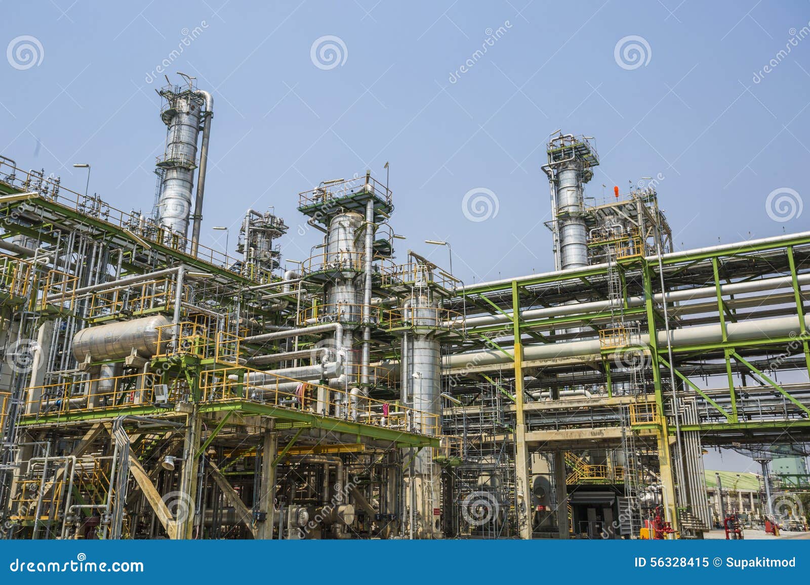 Refinery structure stock image. Image of environment - 56328415