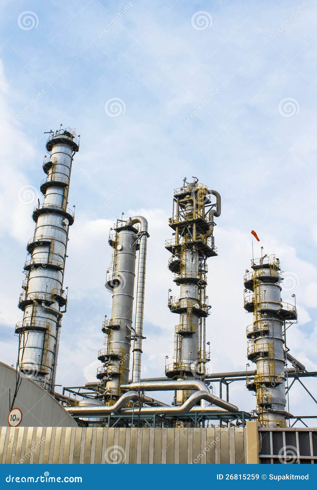 Refinery tower stock image. Image of industry, plant - 26815259