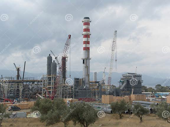 Refinery Under Construction Stock Image - Image of explode, energy ...