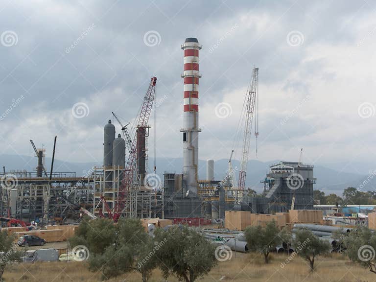 Refinery Under Construction Stock Image - Image of explode, energy ...