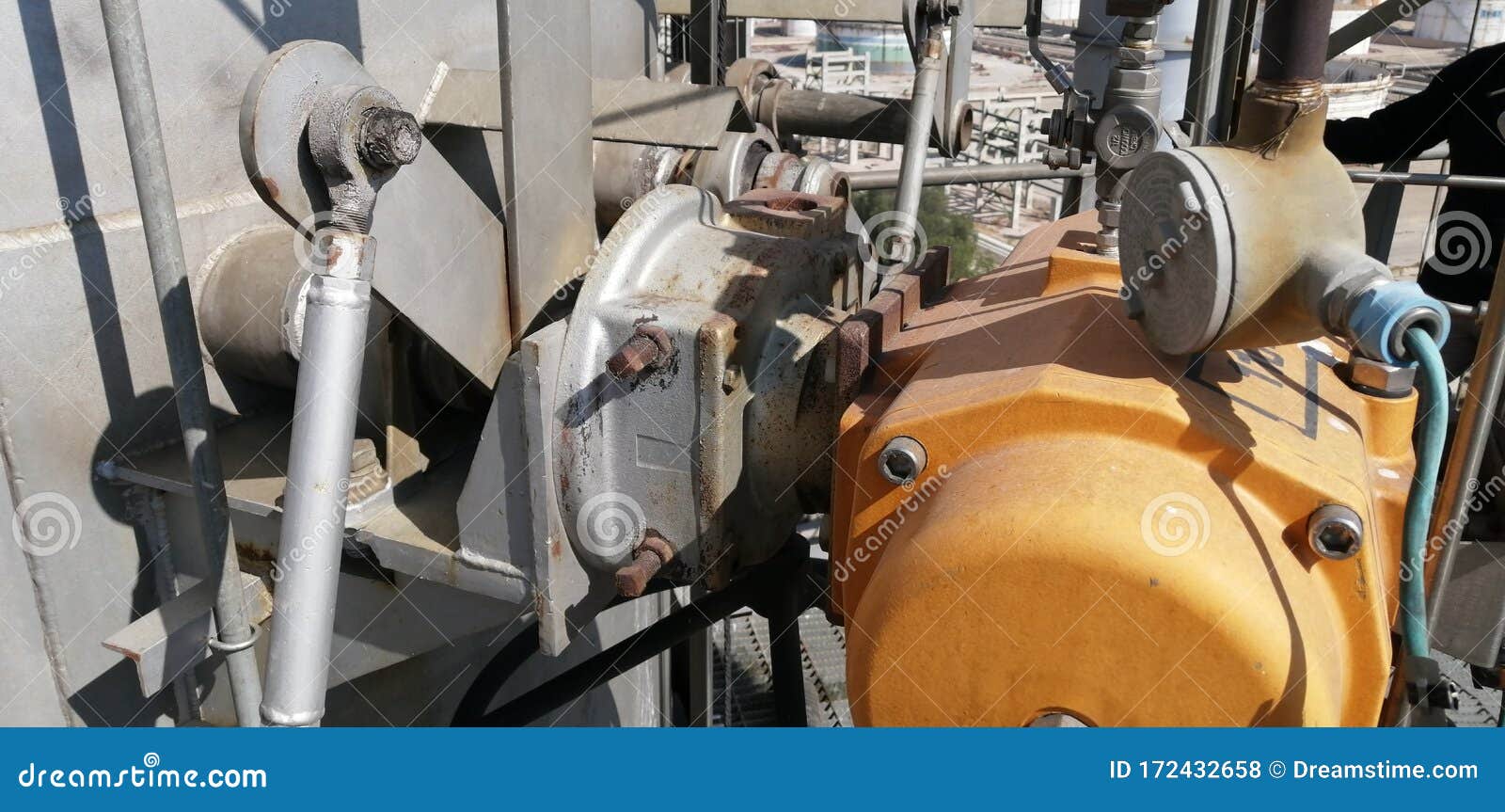 Refinery Valve Gas Oil Process Stock Photo - Image of refinery, process ...