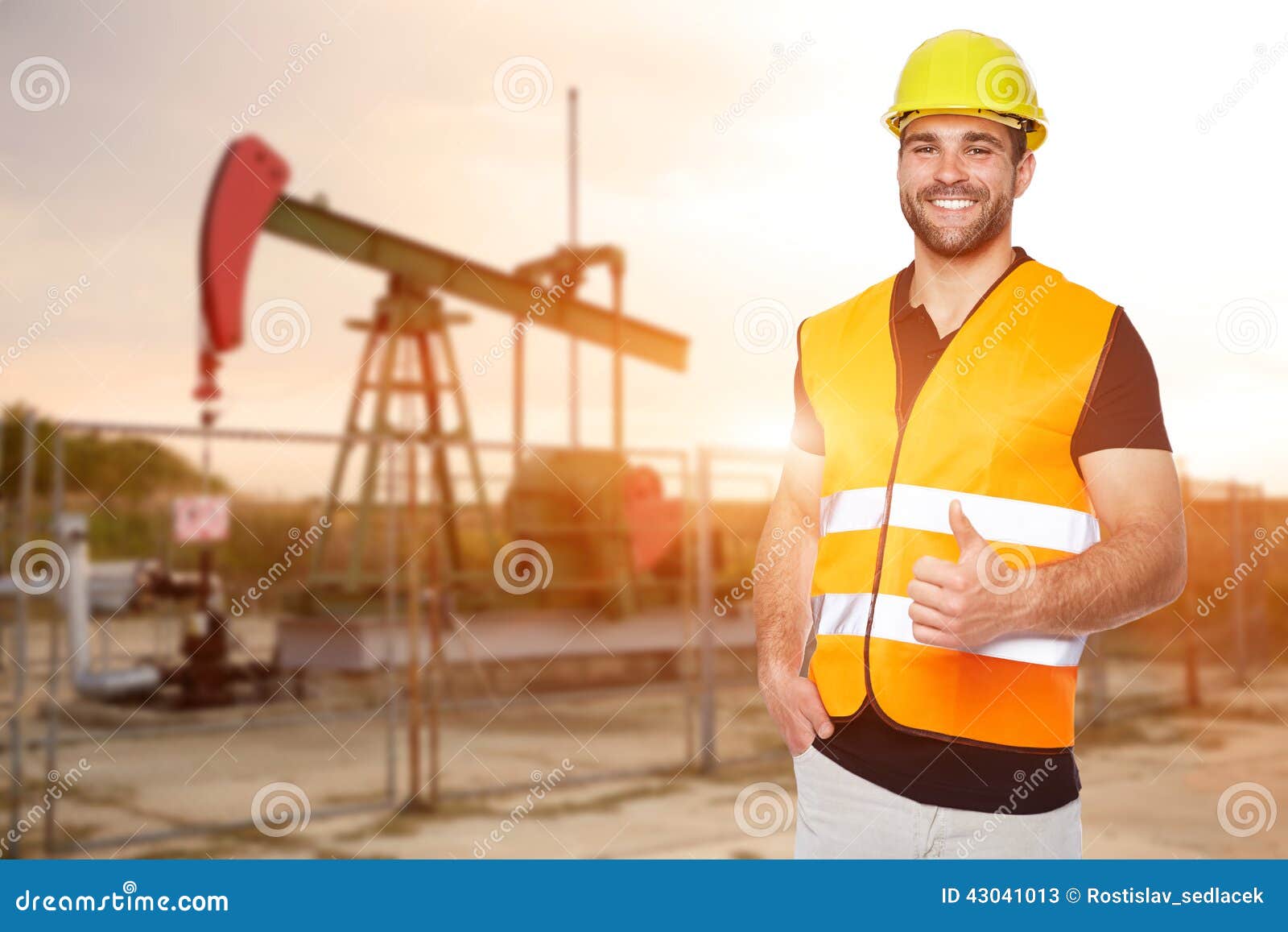 Refinery Worker Reads the Data from the Black Plates Stock Image ...