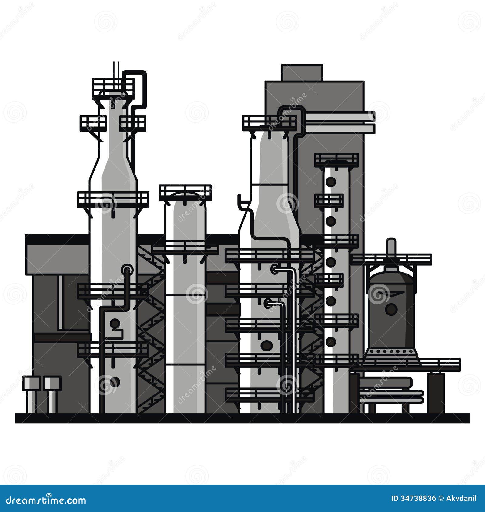 Refining stock vector. Illustration of vector, energy - 34738836
