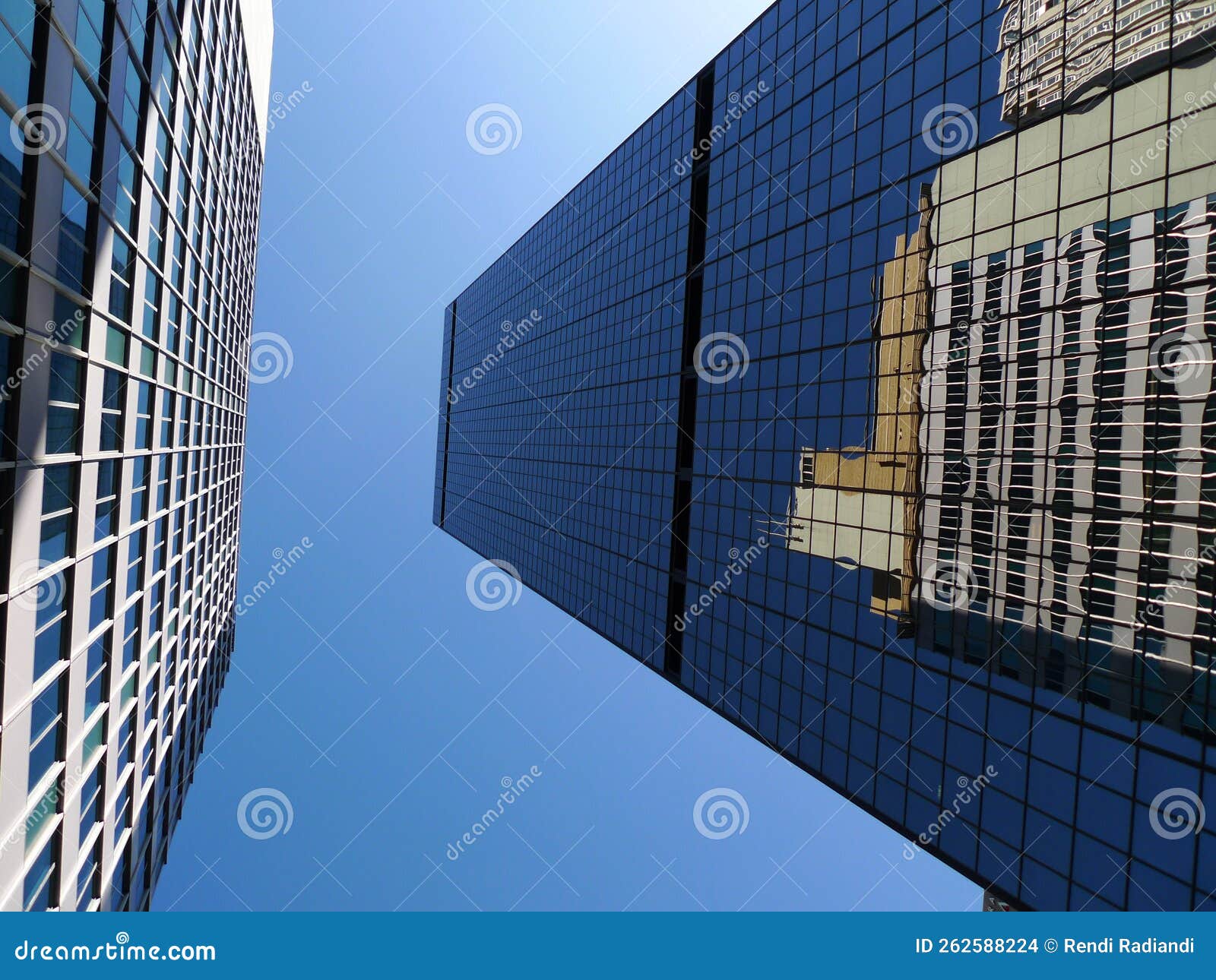 Reflect Building with Blue Sky Stock Photo - Image of reflection ...
