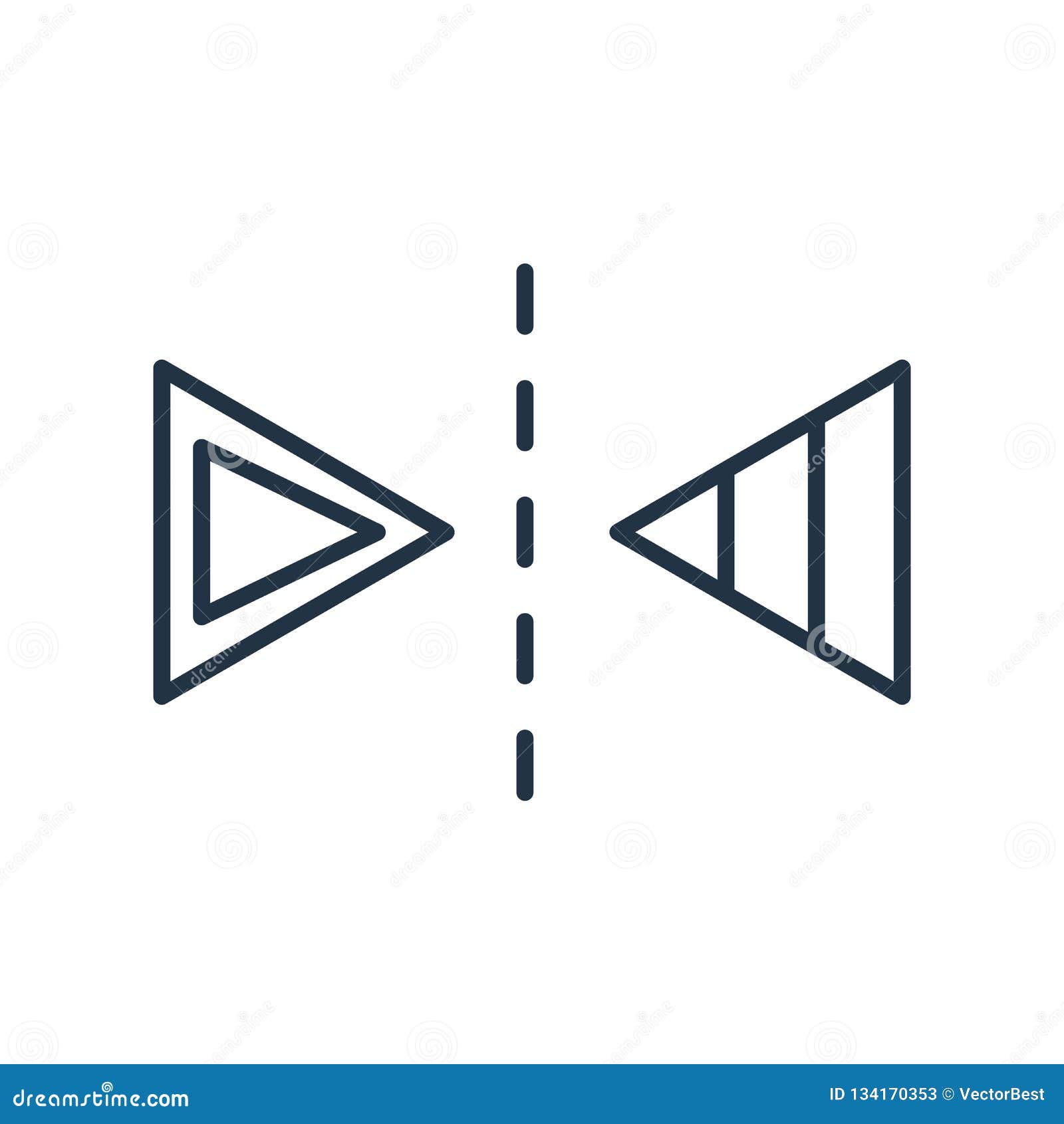 Reflect Icon Vector Isolated on White Background, Reflect Sign Stock ...