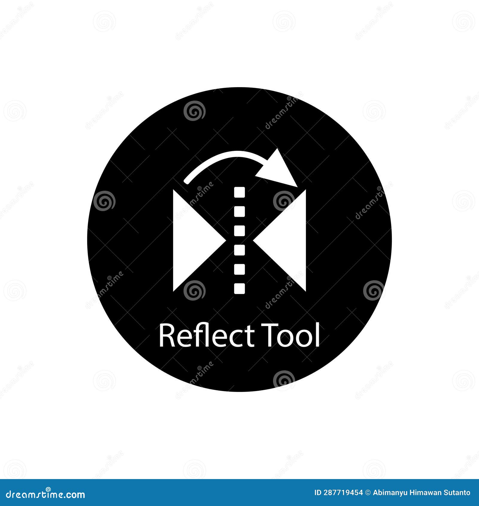 Reflect tool icon vector stock illustration. Illustration of process ...