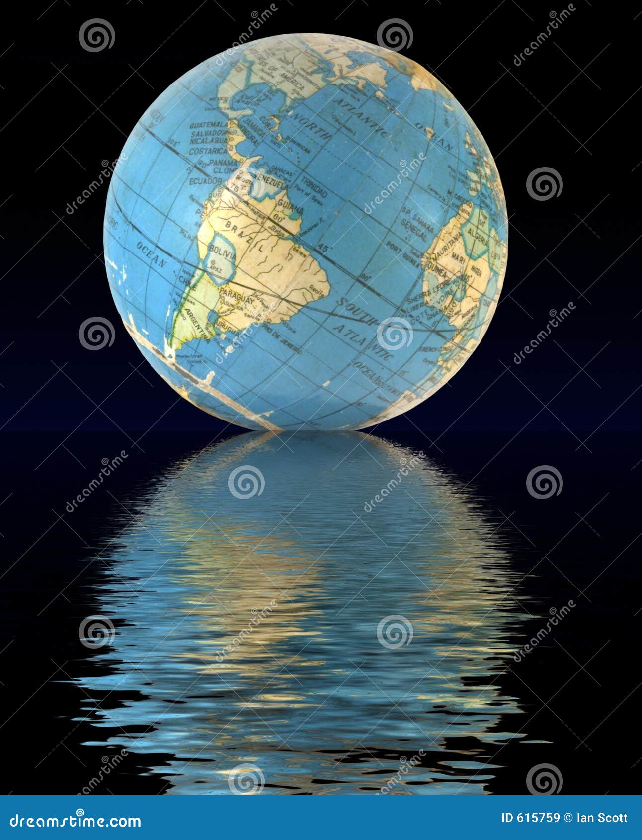 ReflectEarth stock image. Image of waves, horizon, reflection - 615759