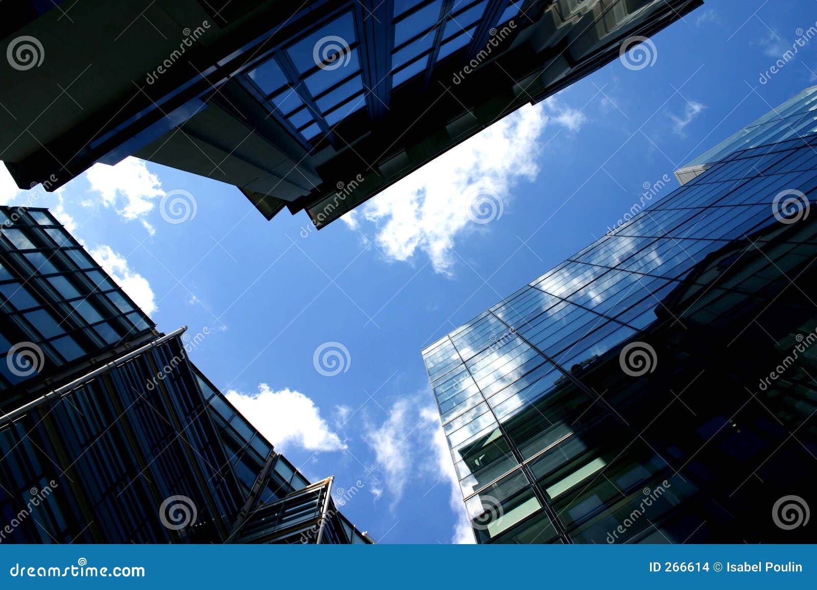 Reflected building stock photo. Image of corporate, architecture - 266614