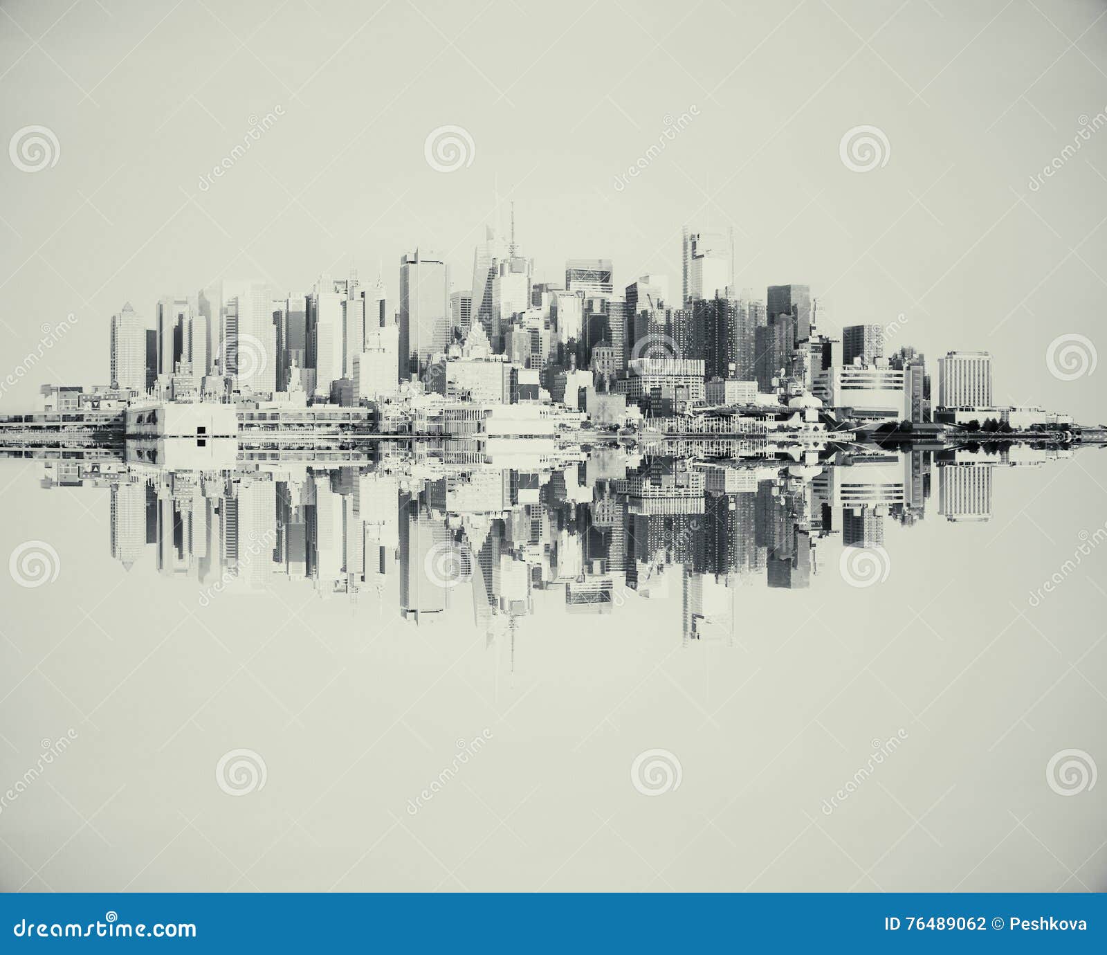 Reflected grey cityscape stock photo. Image of daylight - 76489062