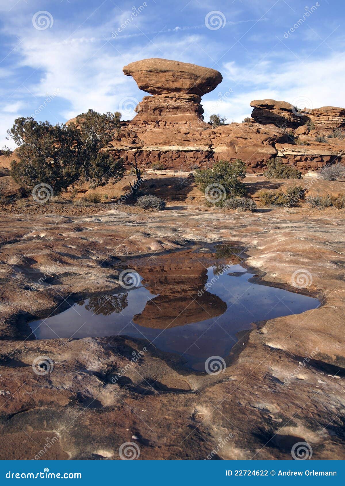 Reflected Hoodoo stock photo. Image of hoodoo, stone - 22724622