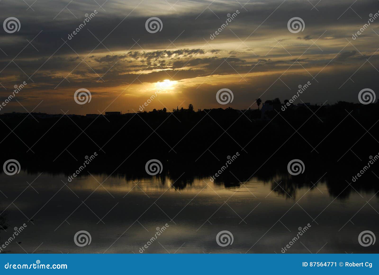 Reflected landscape stock image. Image of sunset, beautiful - 87564771