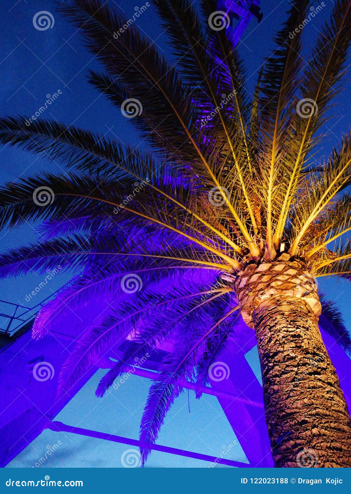 Artificial Light Charges Reality Based on Day Light. Stock Photo ...