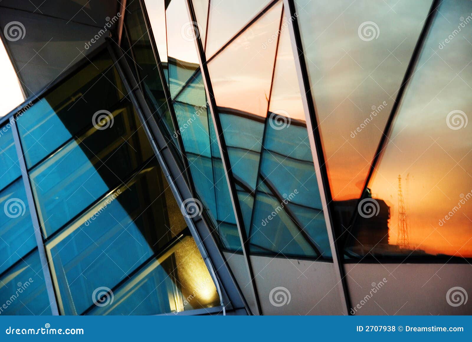 Reflected sunset stock photo. Image of sunrise, window - 2707938