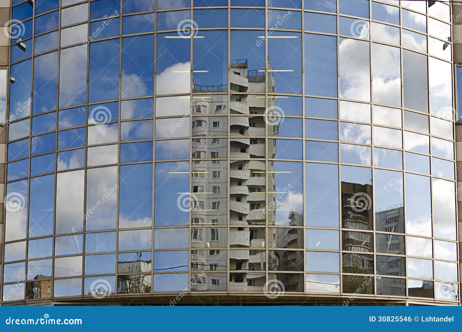 Reflected in the Windows of Houses Stock Photo - Image of abstract ...