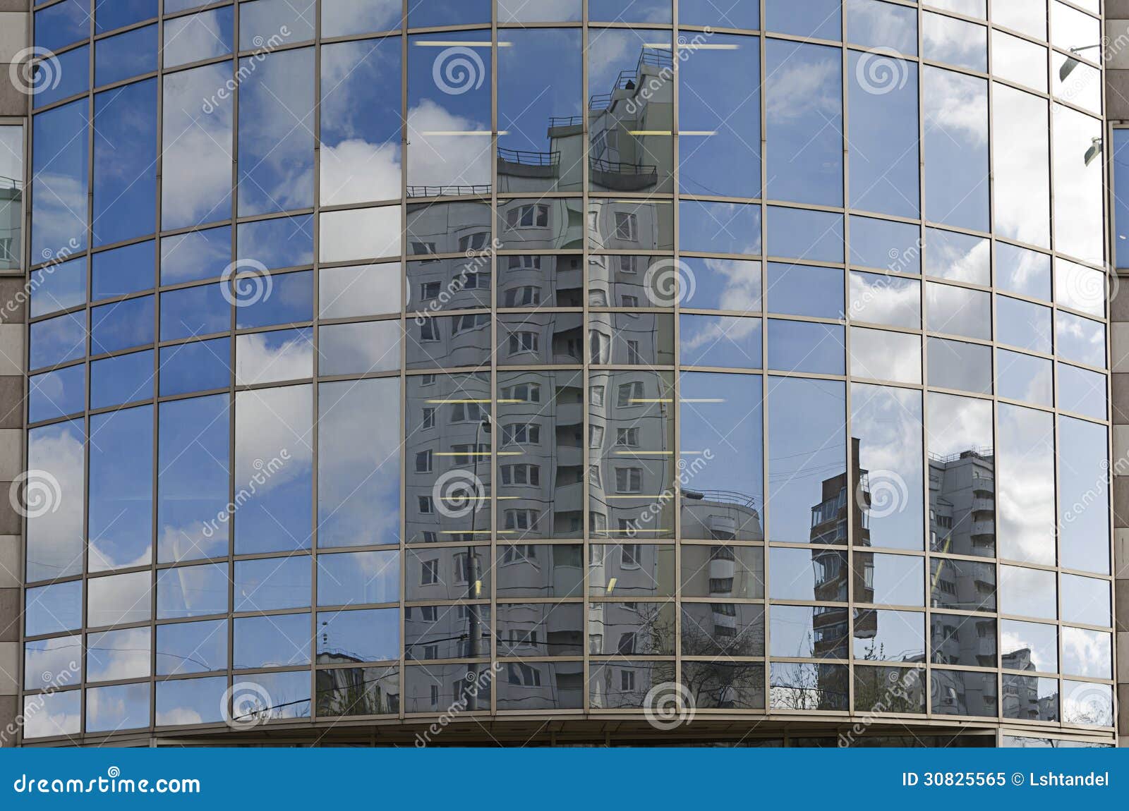 Reflected in the Windows of Houses Stock Image - Image of reflection ...