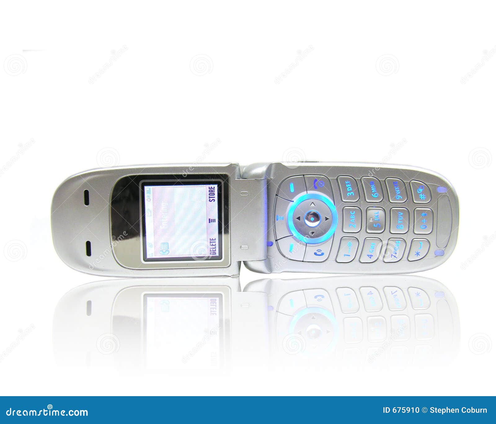 Reflecting Cell Phone stock photo. Image of cell, messaging - 675910