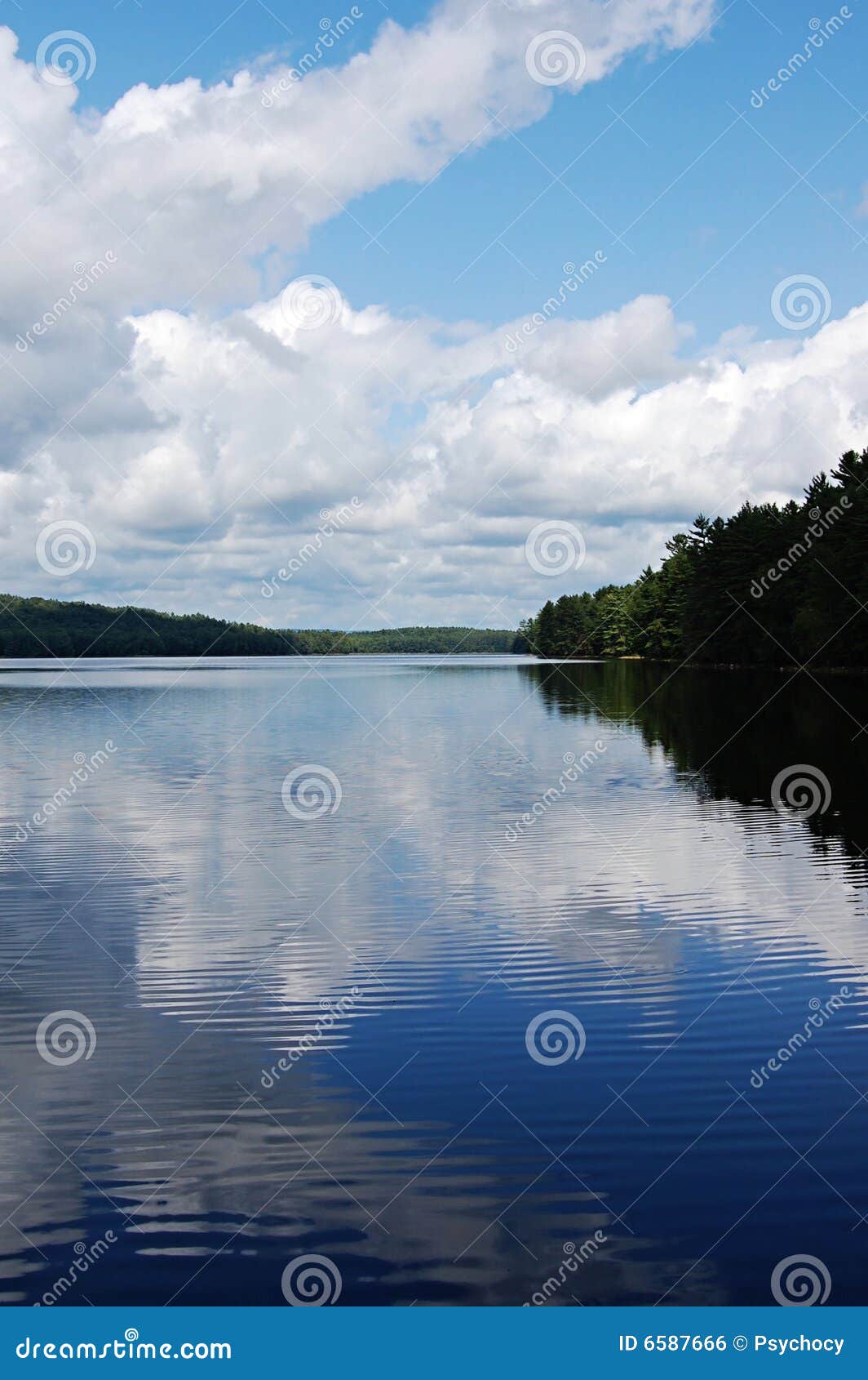 Reflecting lake stock photo. Image of peaceful, blue, reflection - 6587666