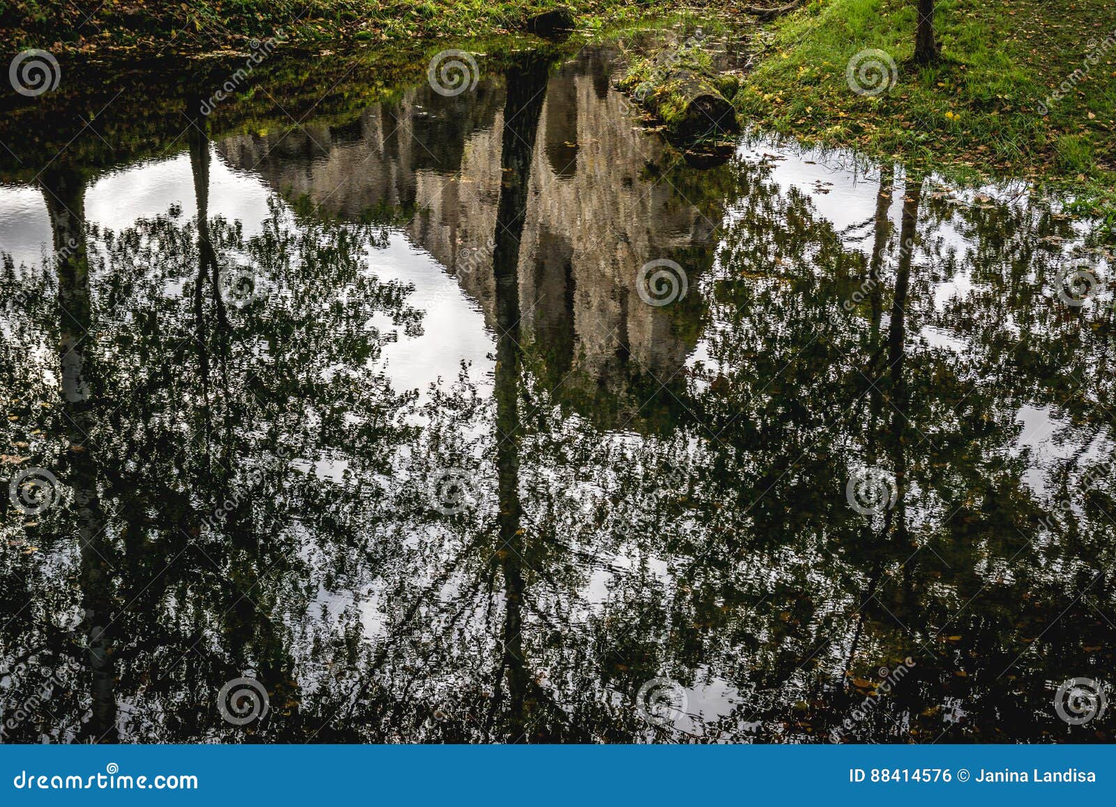Reflecting Pond stock photo. Image of colorful, greenery - 88414576