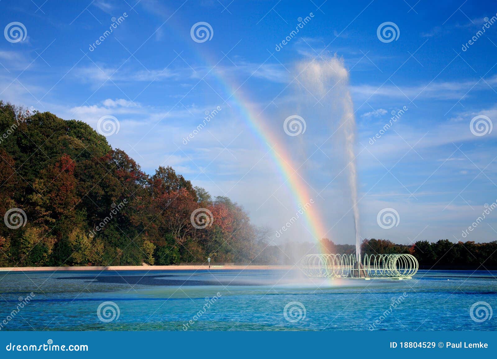 Reflecting Pool Rainbow stock image. Image of eden, peaceful - 18804529