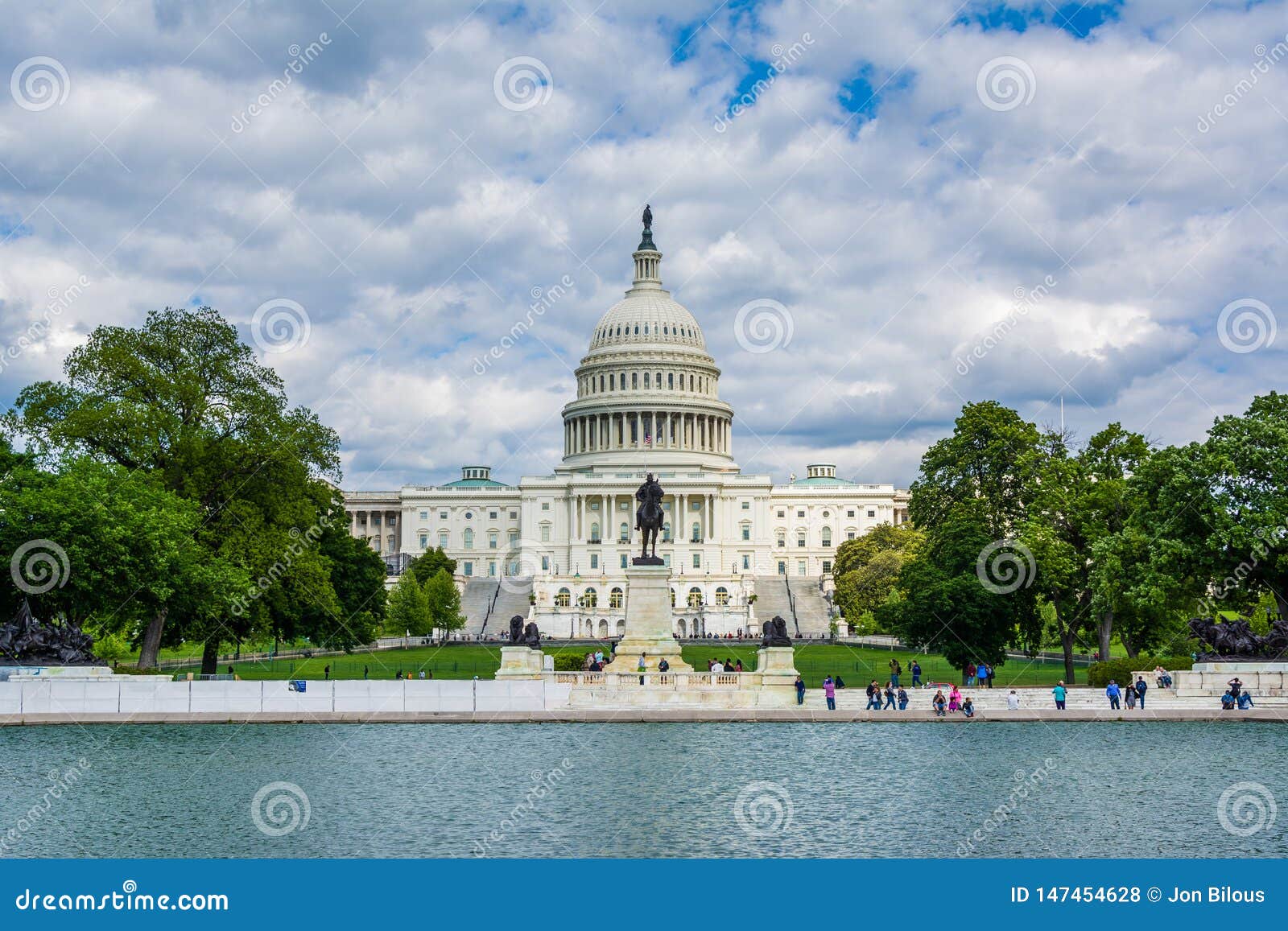 The Reflecting Pool and United States Capitol in Washington, DC ...
