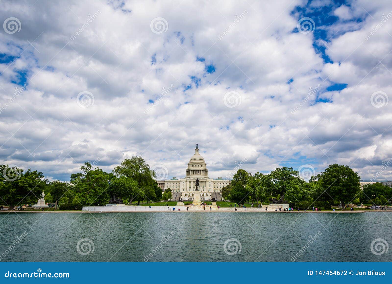 The Reflecting Pool and United States Capitol in Washington, DC ...