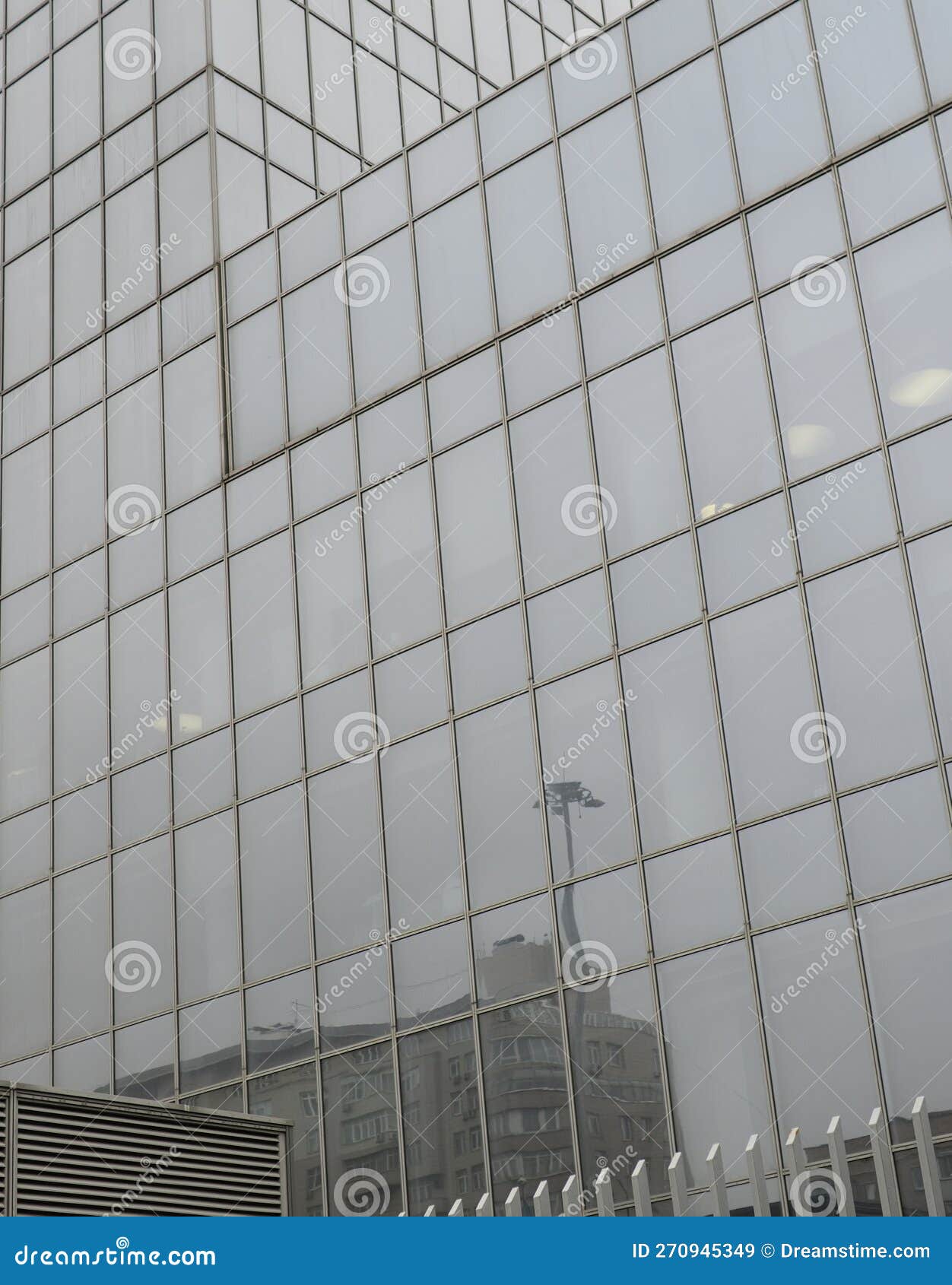 Reflection of Apartment Building in Glass Wall Stock Image - Image of ...