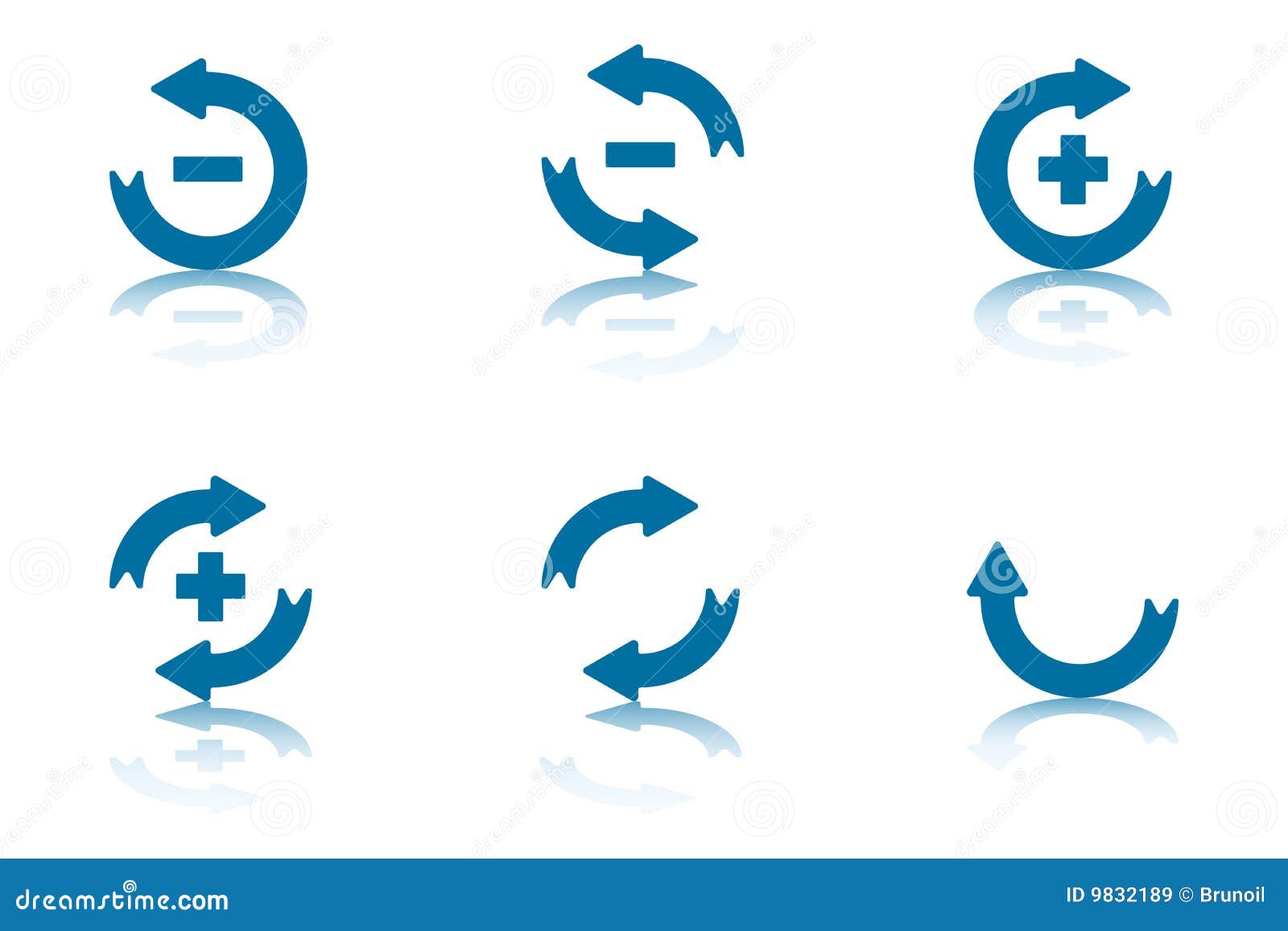 Reflection Arrows Collection 2 Stock Vector - Illustration of reload ...