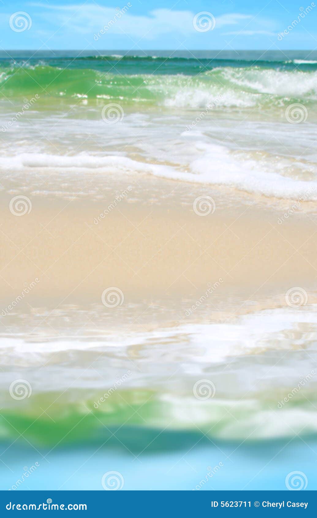 Reflection on Beach stock image. Image of reflection, sand - 5623711