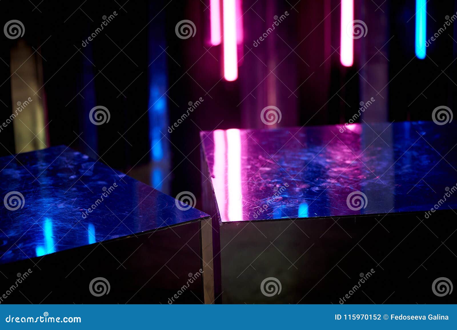 The Reflection of Blue and Pink Light at the Surfaces. the Atmosphere ...