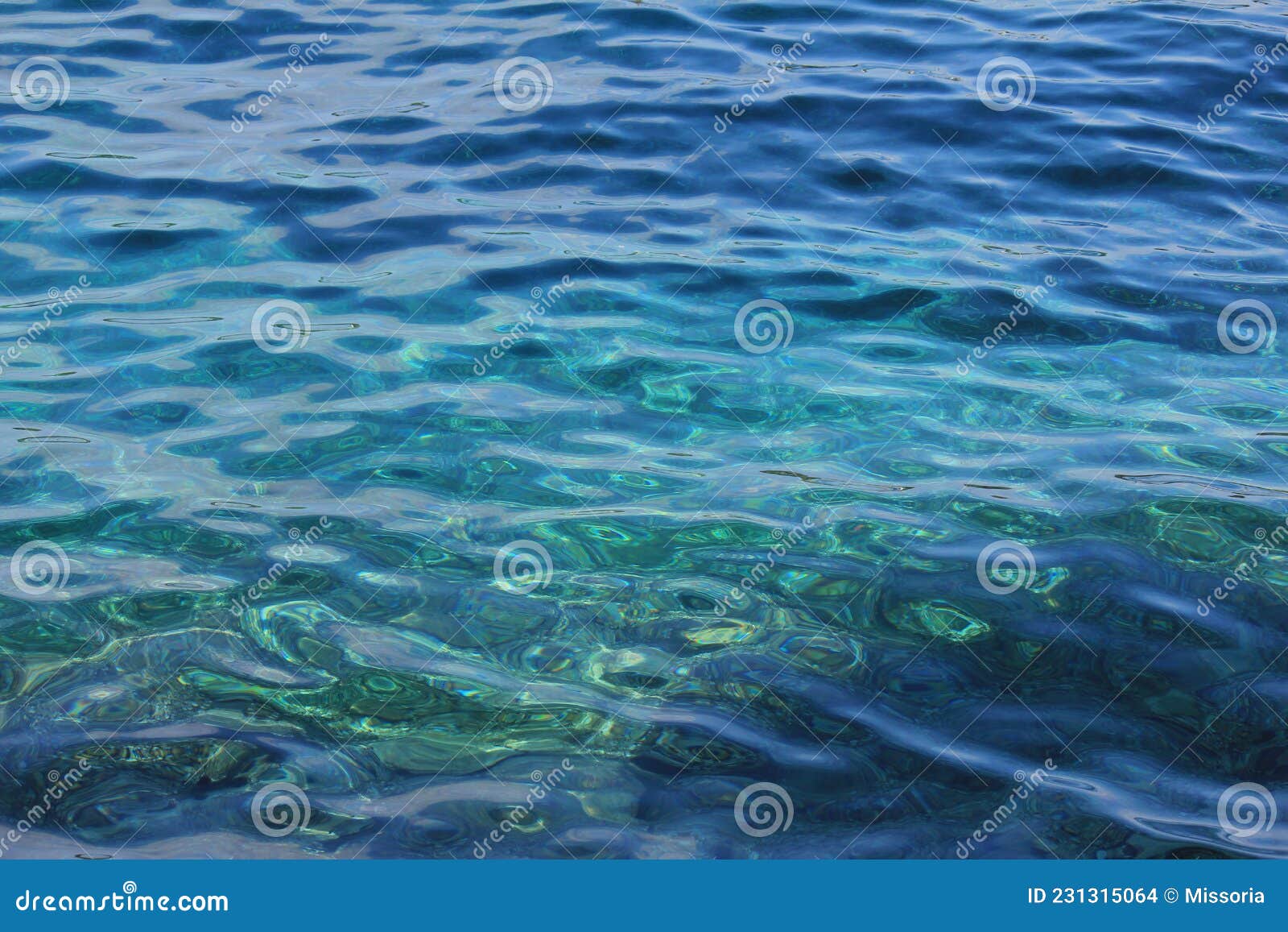 Reflections on a Transparent Water Stock Photo - Image of transparency ...