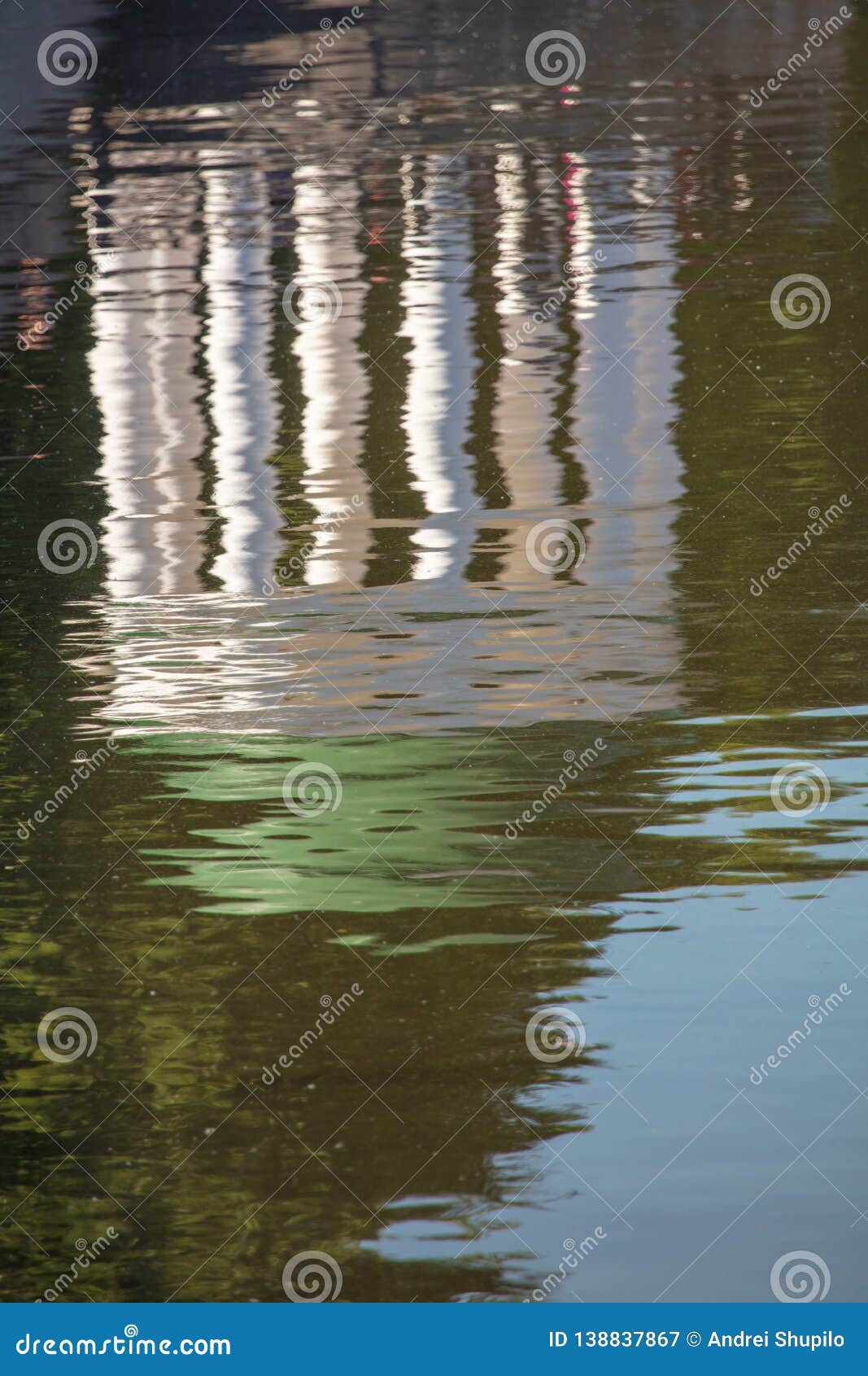 Reflection of a Building on the Surface of Water Stock Image - Image of ...