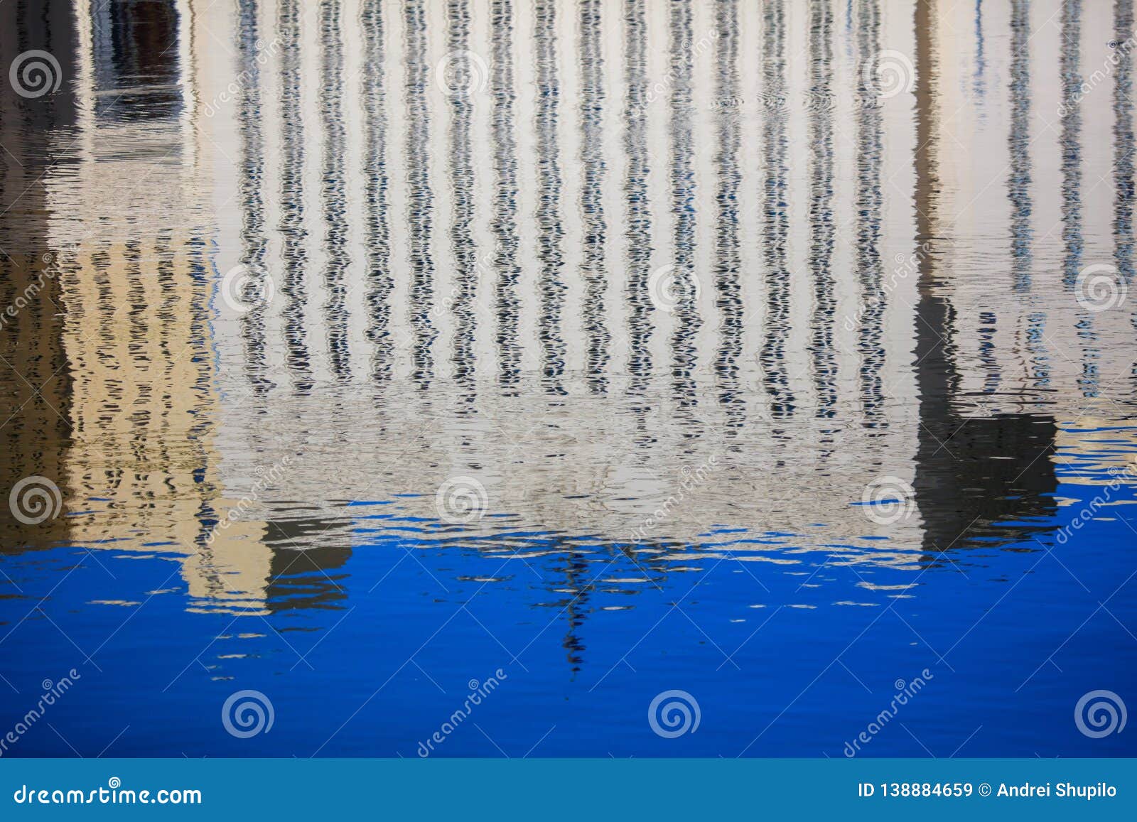 Reflection of a Building on the Surface of Water Stock Image - Image of ...