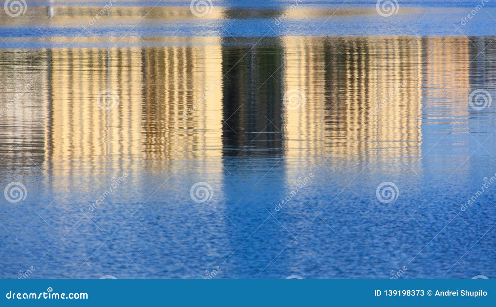 Reflection of a Building on the Surface of Water Stock Image - Image of ...