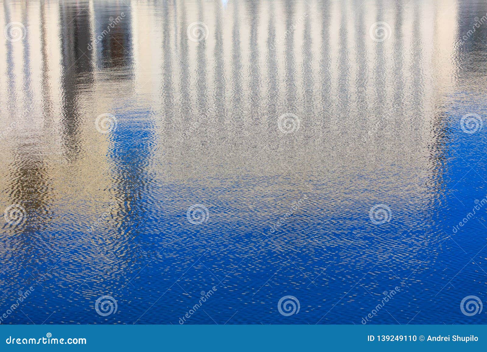 Reflection of a Building on the Surface of Water Stock Photo - Image of ...