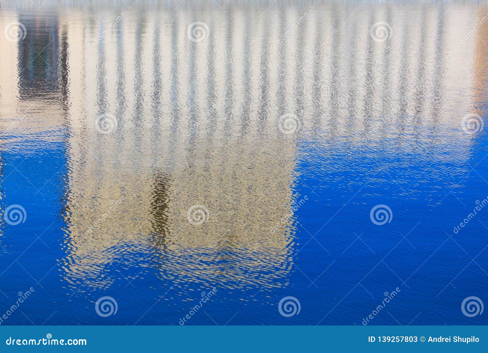 Reflection of a Building on the Surface of Water Stock Image - Image of ...