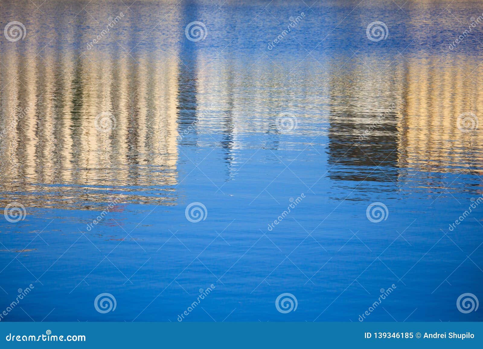 Reflection of a Building on the Surface of Water Stock Image - Image of ...