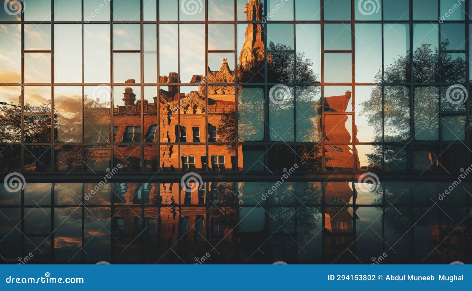 A reflection of a building stock illustration. Illustration of ...