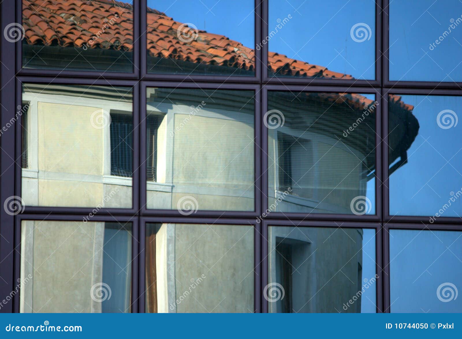 Reflection on Building Windows Stock Photo - Image of urban, business ...