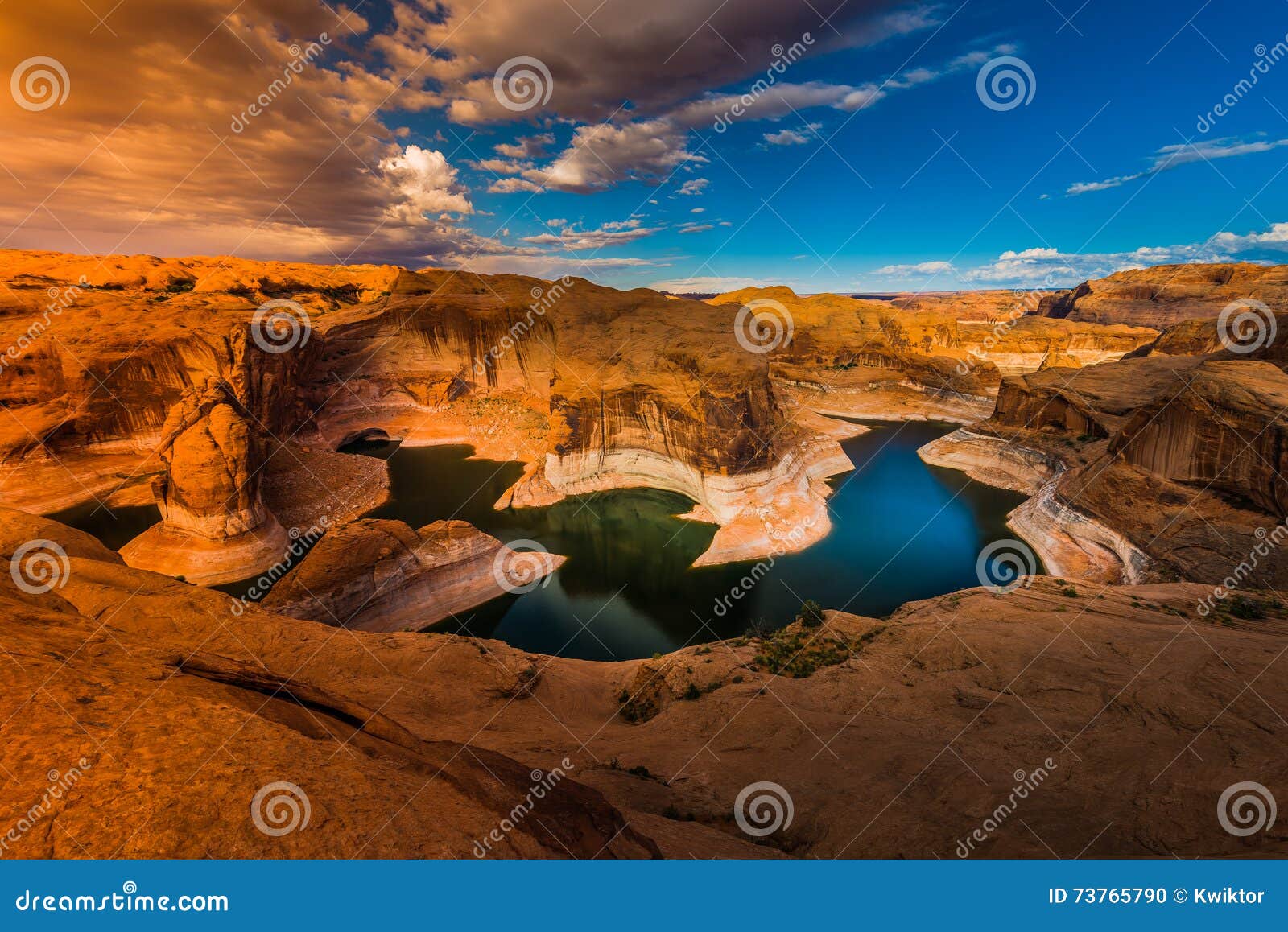 Reflection Canyon Lake Powell Utah Stock Photo - Image of amazing ...