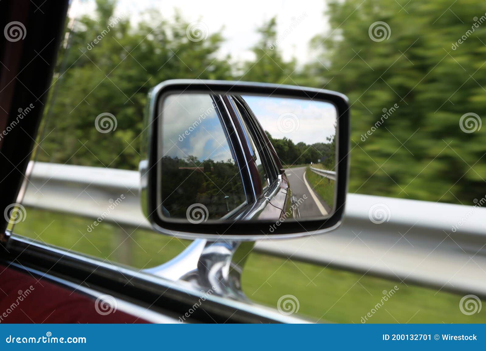 Reflection of the Car on the Mirror - Great for Wallpapers Stock Image ...