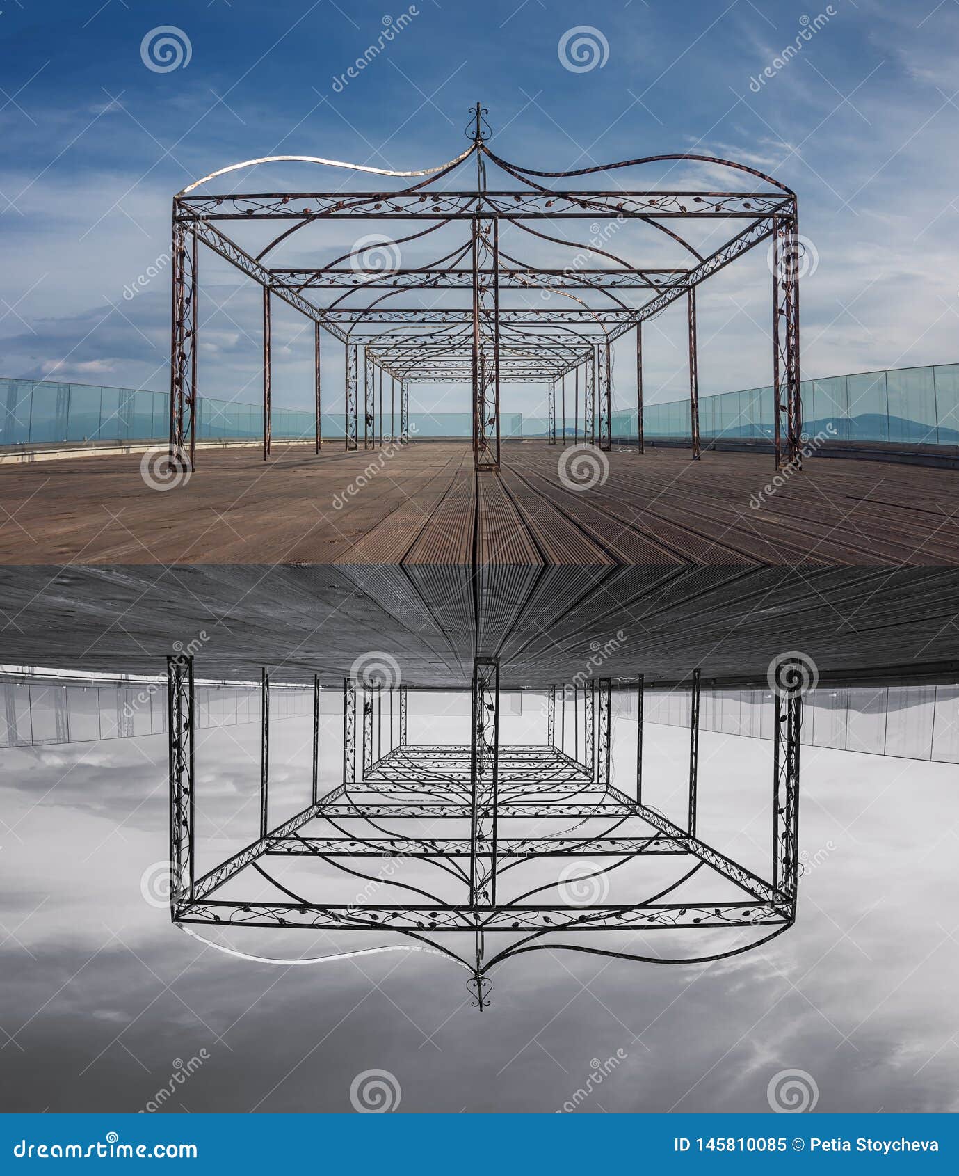 Reflection Of Arch Bridge Seen In River Royalty-Free Stock Photo ...