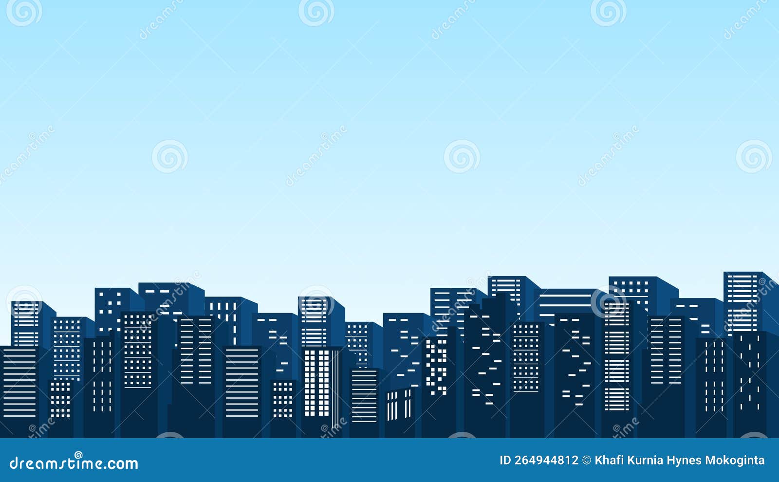 Reflection of City Buildings with Multi Storey Buildings and Apartments ...