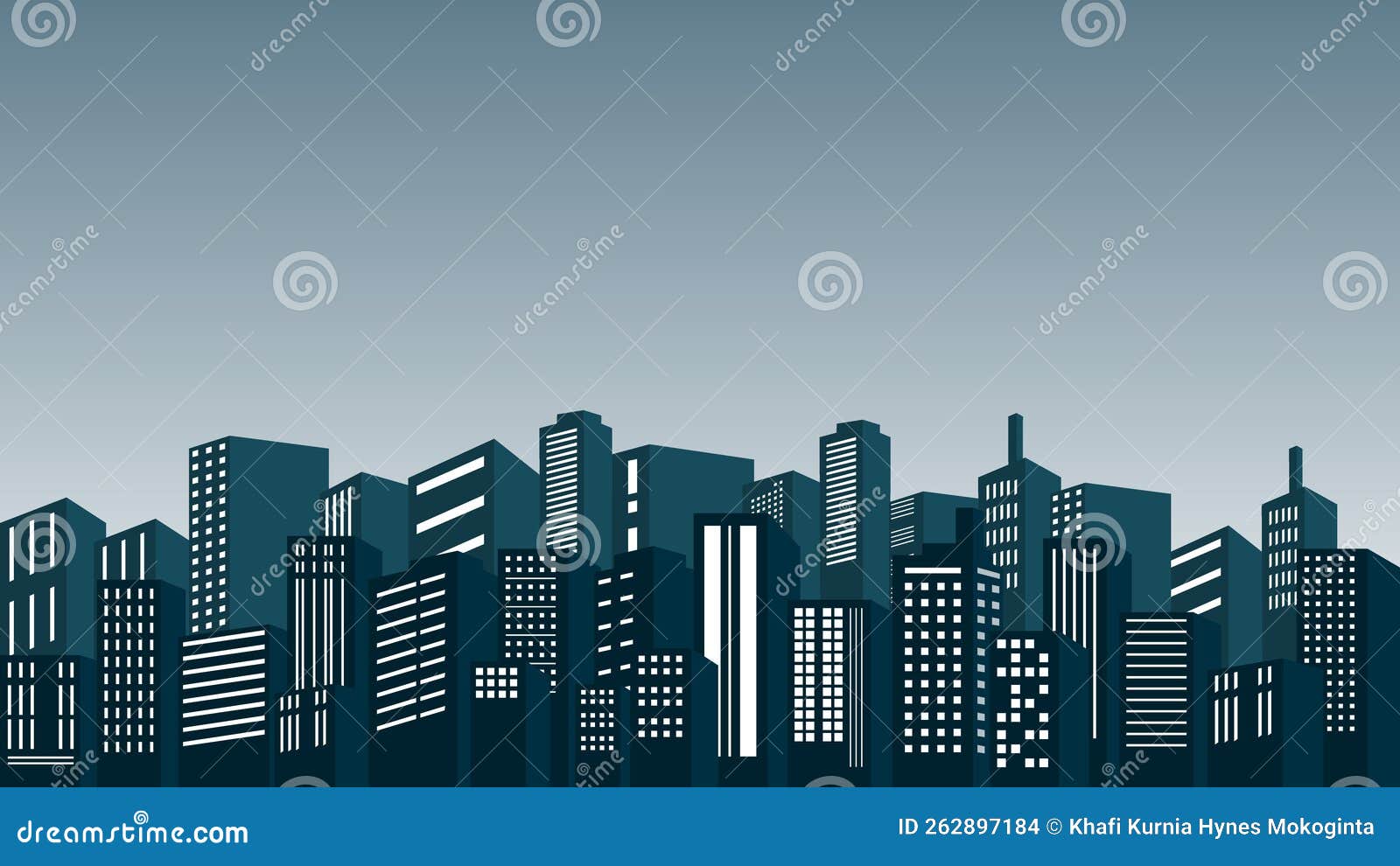 Reflection of City Buildings with Multi Storey Buildings and Apartments ...