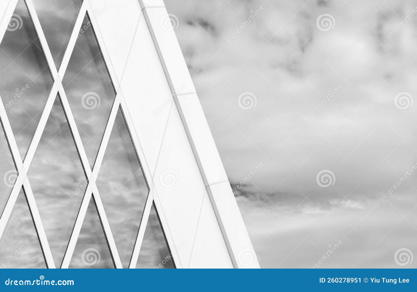 Reflection of Cloud and Sky on Glass Window of Modern Architecture ...