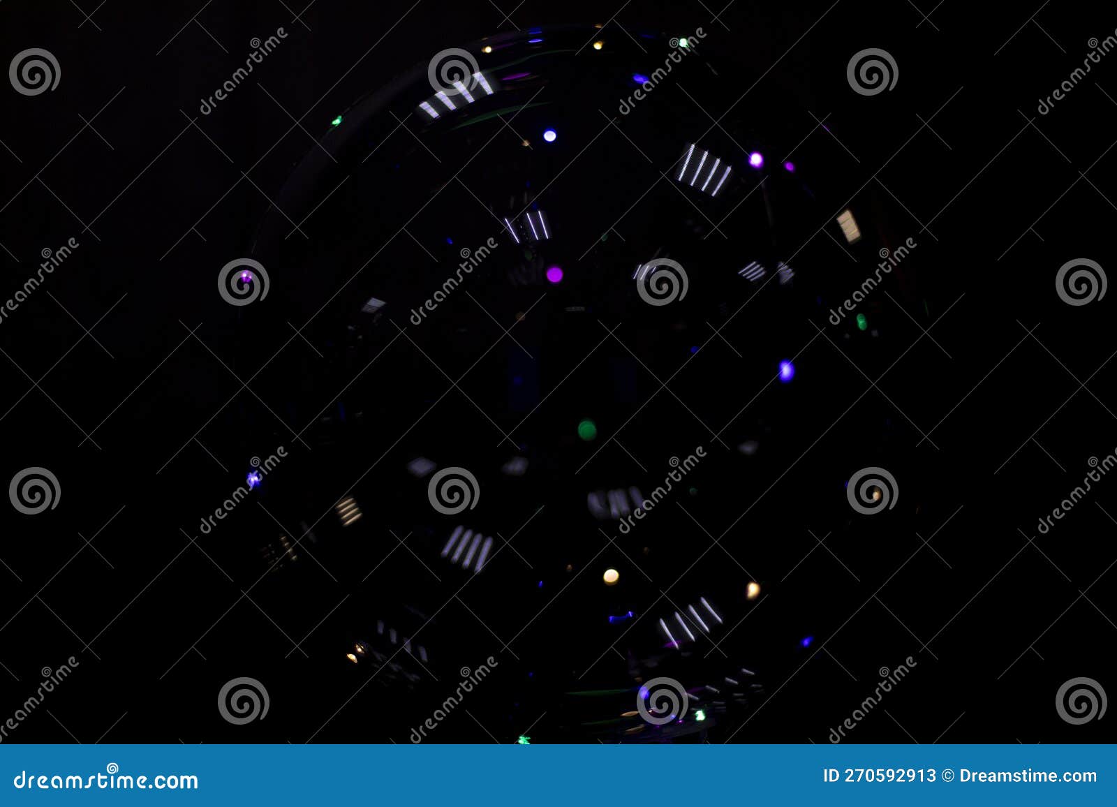 Reflection in Dark. Lights on Plastic Surface Stock Image - Image of ...