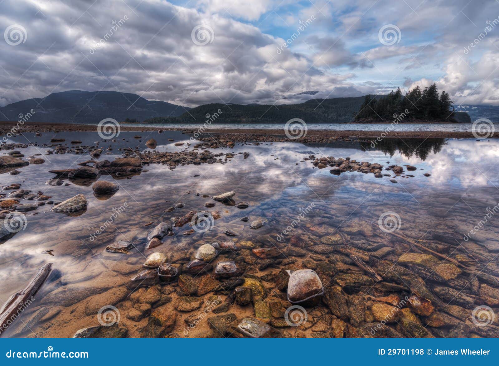Colorful Rocks and Sweeping Landscape Reflection Stock Photo - Image of ...