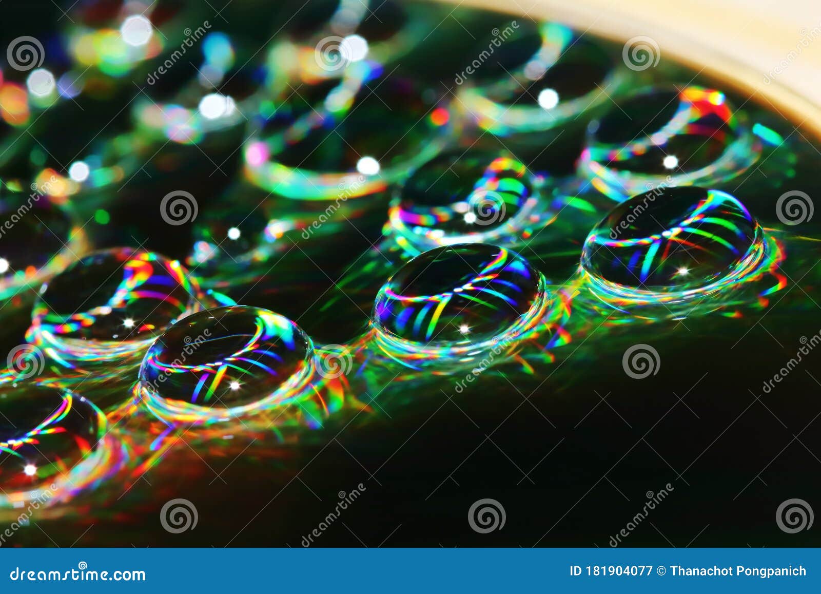 Drop on Cd in Close Up for Beautiful Light Background Stock Image ...