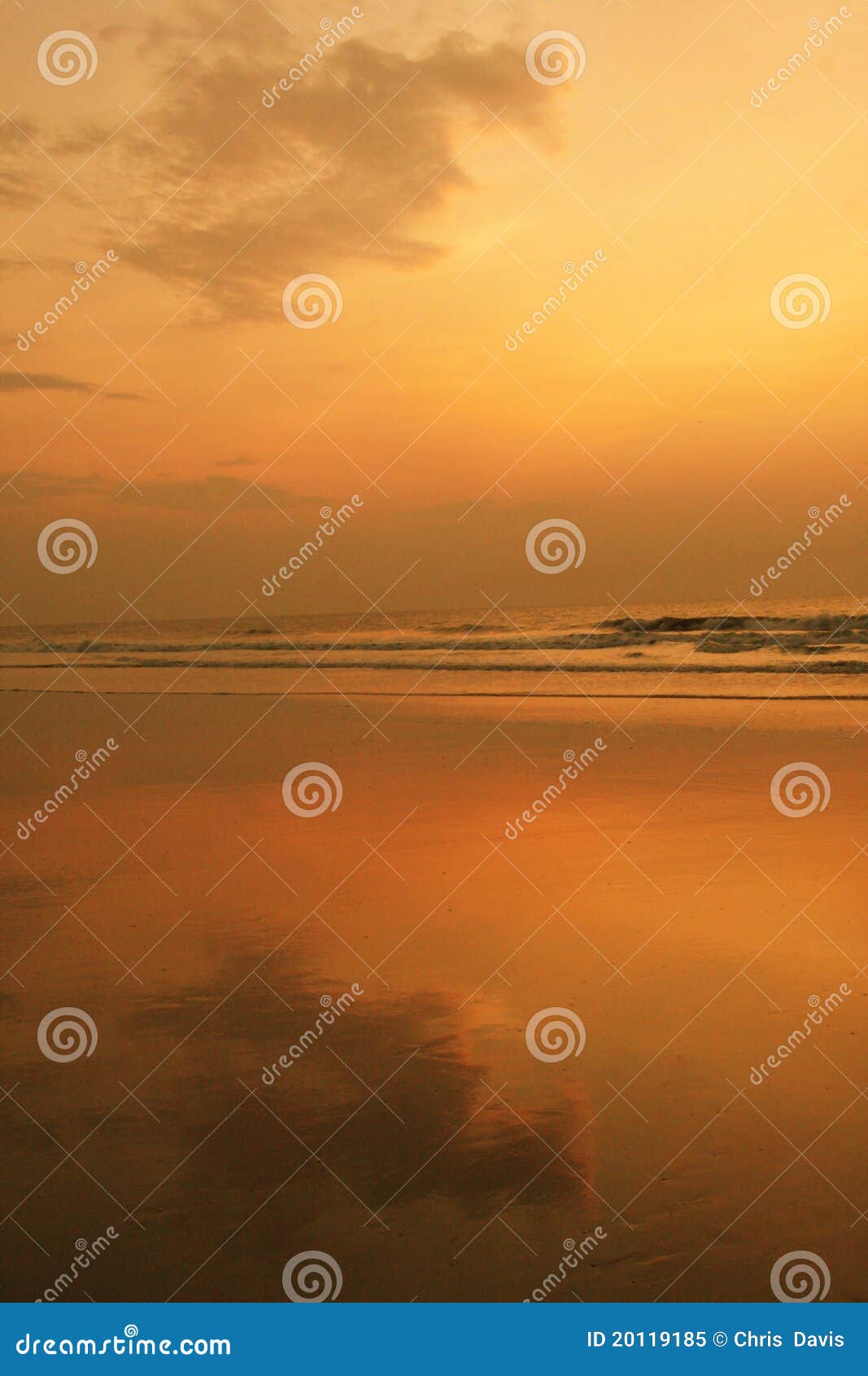 Reflection of an Early Morning Sunrise Stock Image - Image of clouds ...