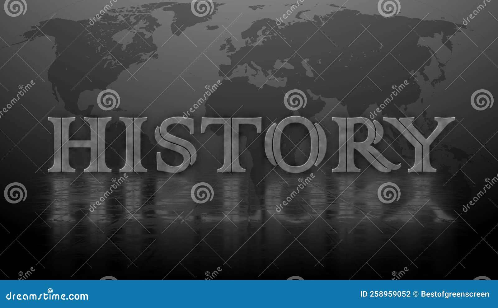 Reflection Effects On Structured Surface - Blurred Lettering HISTORY ...