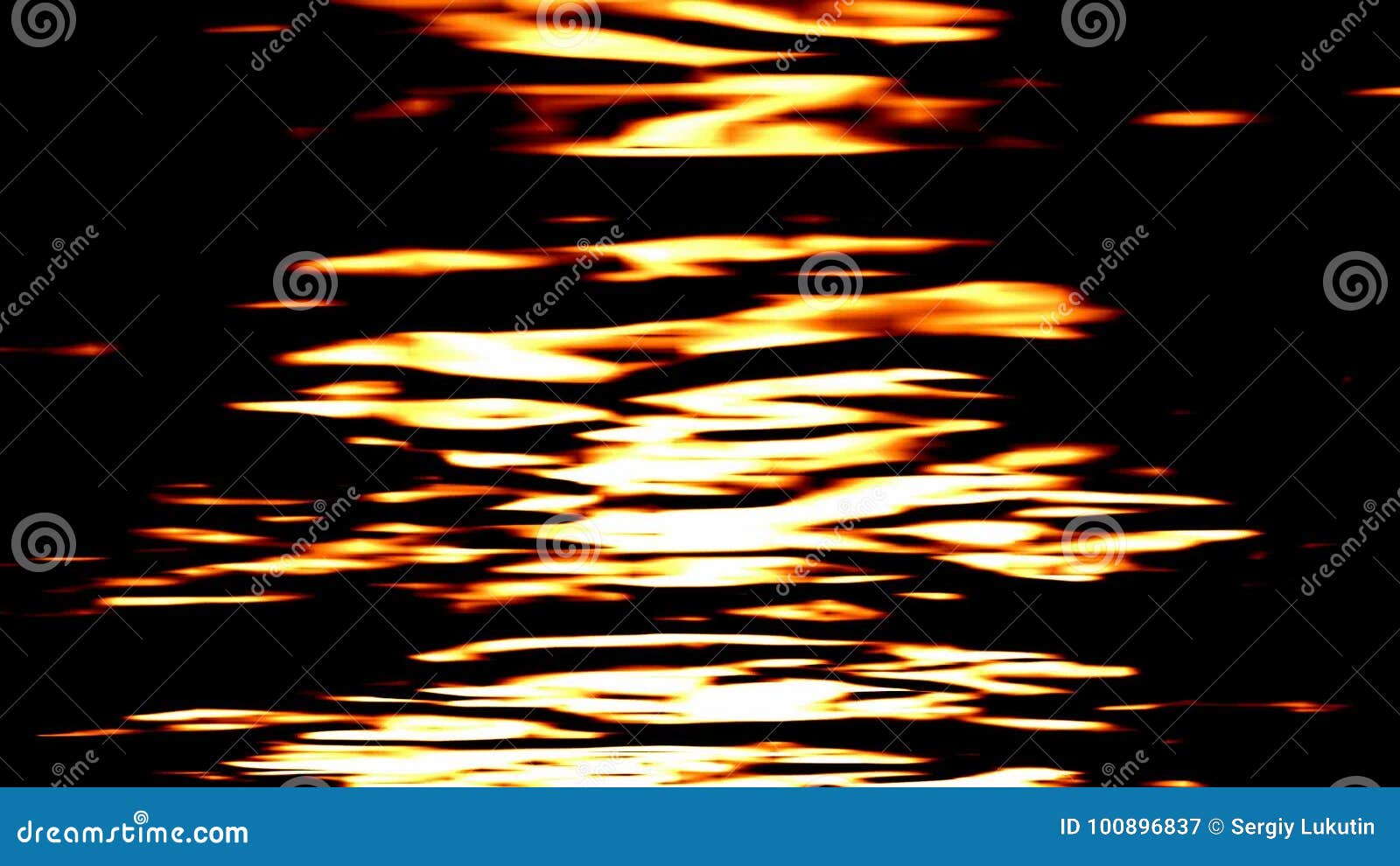 Reflection of Fire in Water Stock Video - Video of loop, glitter: 100896837